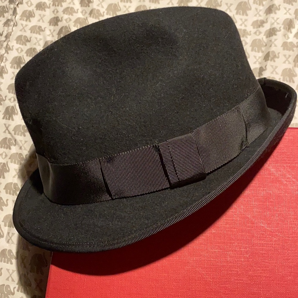 Grace Black Wool Bow Hat Neverused - Gem